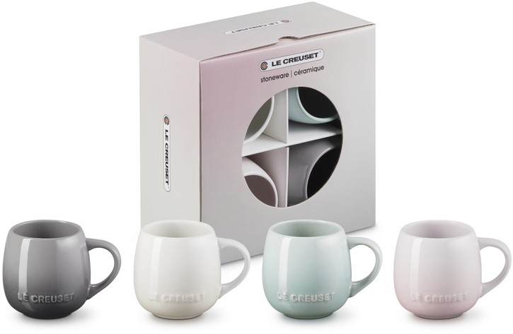 Le Creuset Set van 4 mokken van aardewerk Elektrocentrum