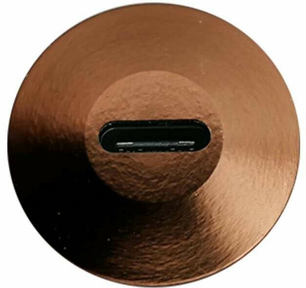 Ochno Socket Alu 1,0m copper - USB power supply 1fold Copper Elektrocentrum