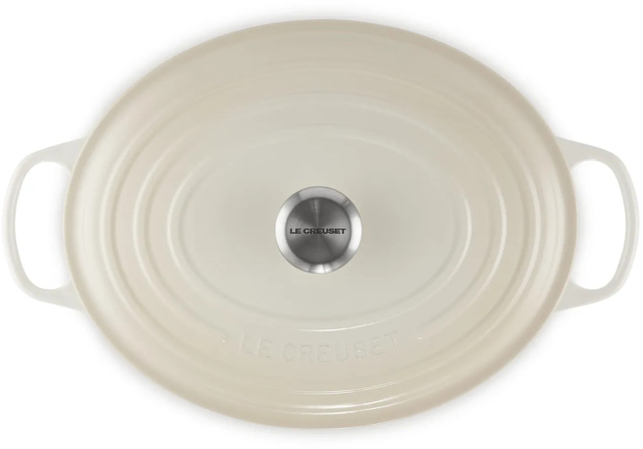 Le Creuset Braadpan Signature ovaal Meringue 33cm 7,5l Elektrocentrum